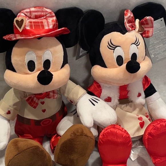 Disney | Toys | Saledisney Mickey And Minnie Plush | Poshmark